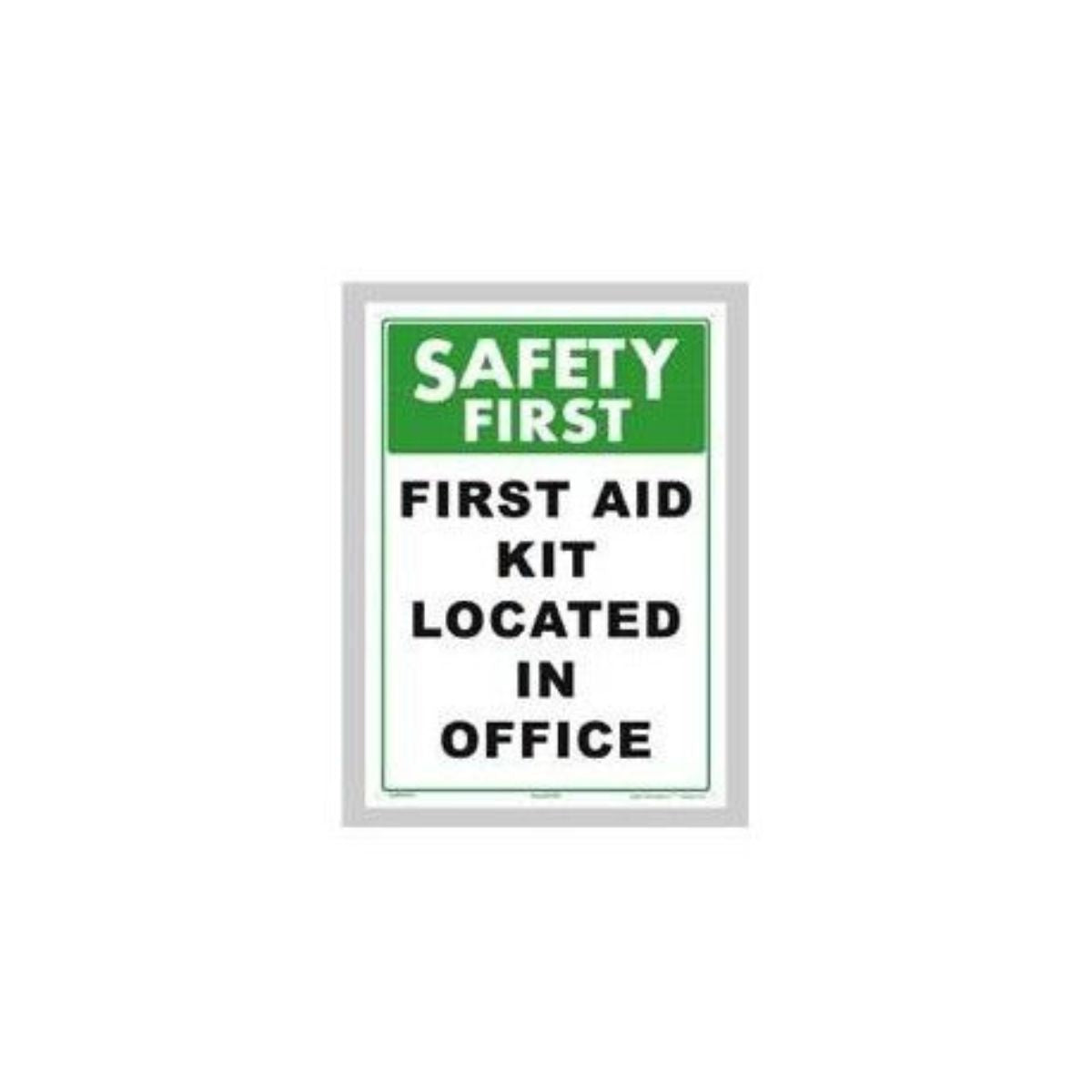 Safety First Sign | First Aid Kit – The Lifeguard Store