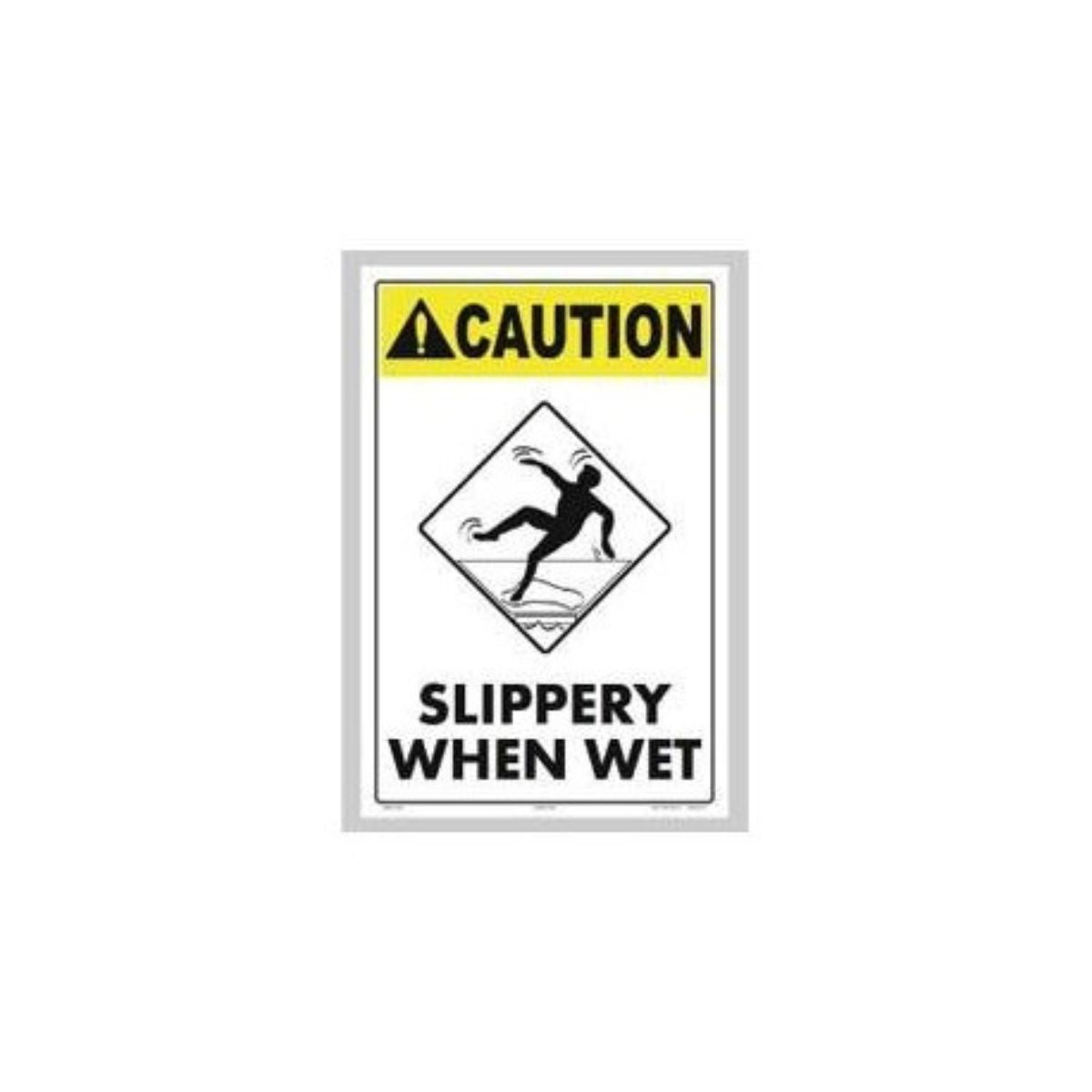 Caution Sign - Slippery When Wet | Kiefer Aquatics – The Lifeguard Store