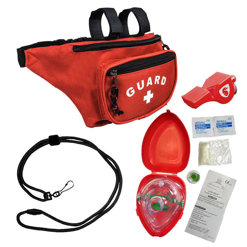 Lifeguard Red Waterpark Hip Pack/Pocket Mask Combo Package – The ...